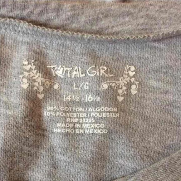 total girl | Shirts & Tops | Girls Total Girl Peace And Love Tshirt ...